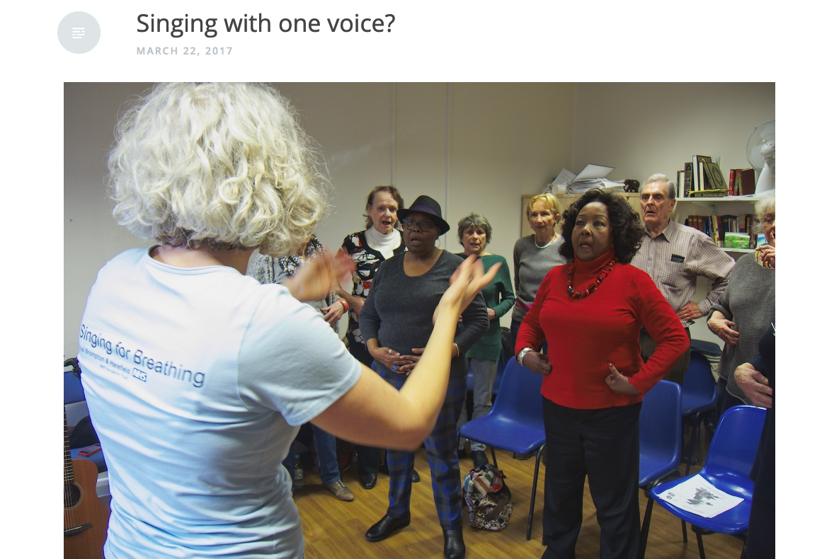"Singing with one voice?" - The Musical Breath